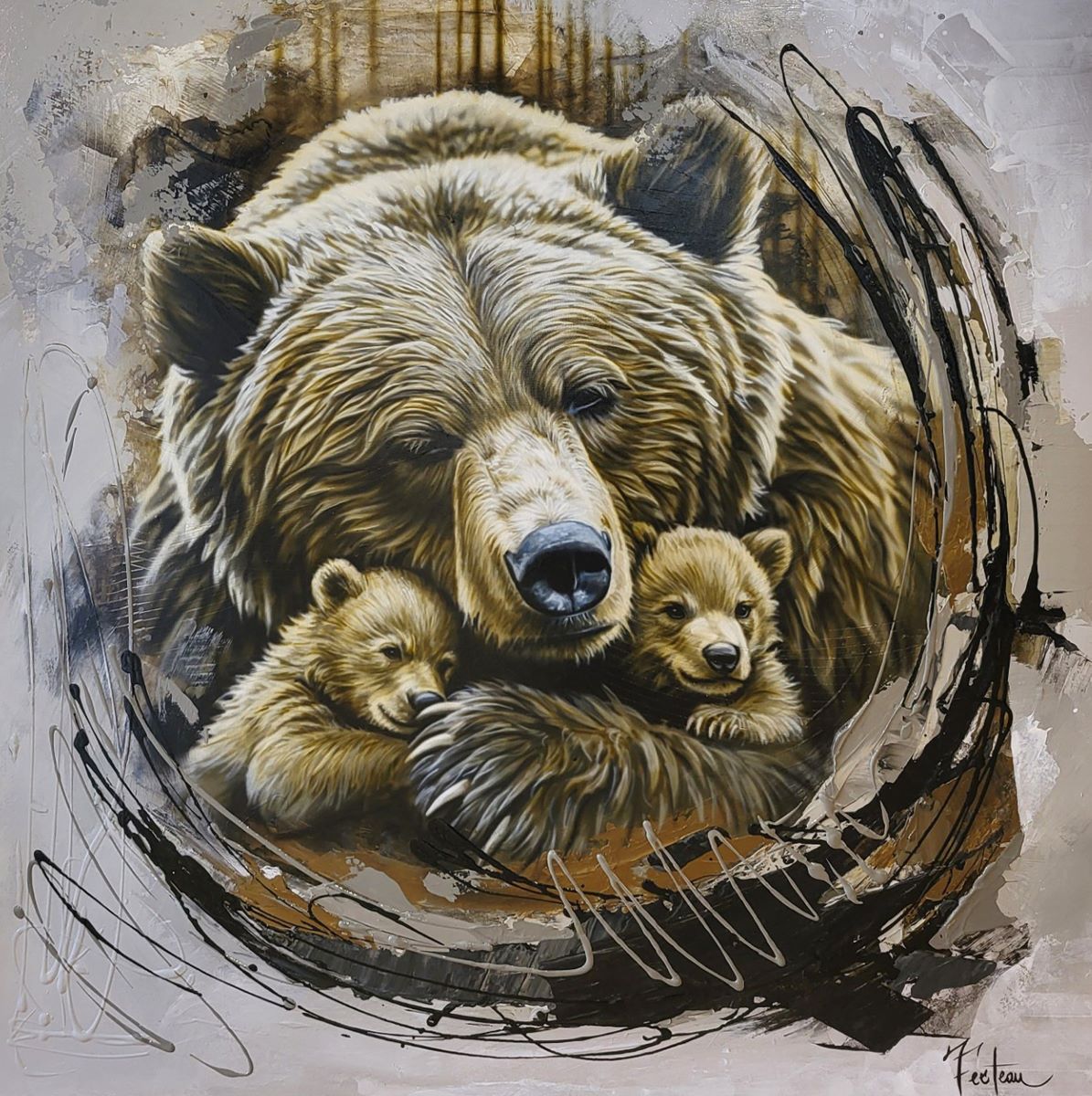 Sarah Fecteau, Lien sacré - Oeuvre originale | Galerie d'art Iris ...